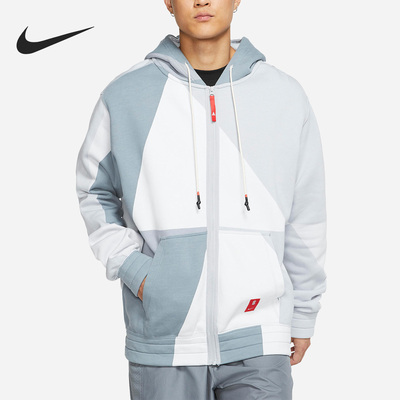 Nike/耐克官方正品欧文男子篮球运动加绒连帽夹克外套BV9286-100