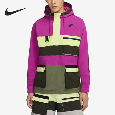 耐克男子时尚简约多口袋运动卫衣