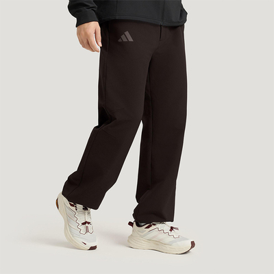 Adidas/阿迪达斯正品2025冬季款男士印花直筒松紧腰长裤KQ7962
