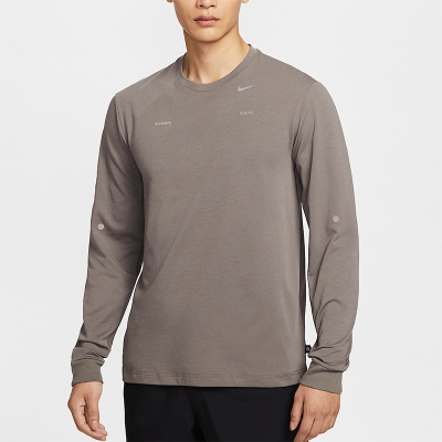 Nike/耐克正品Dri-FIT男套头运动圆领针织长袖T恤上衣IM9683-289