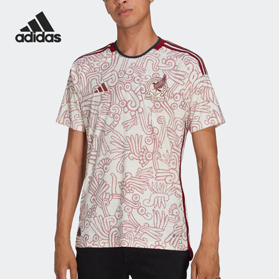 Adidas/阿迪达斯官方正品男士徽标Logo印花短袖足球T恤HD9313