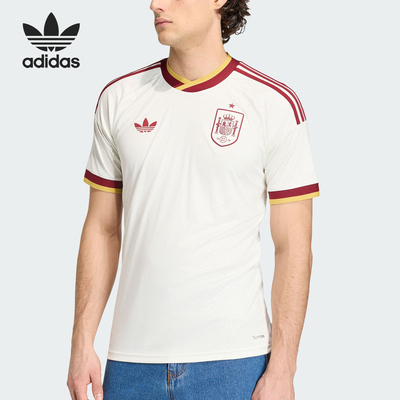 Adidas/阿迪达斯正品三叶草男士亲肤透气修身足球运动T恤JN4397
