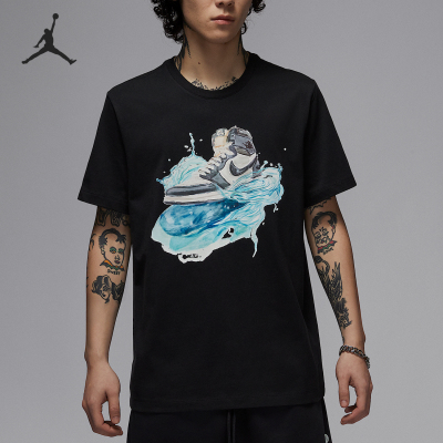 Nike/耐克正品JORDAN男士运动日常图案经典时尚短袖IB3356-010