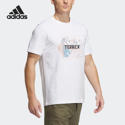 阿迪达斯男子运动短袖