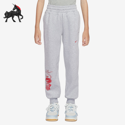 Nike/耐克正品加绒柔软系带束脚运动裤新款经典运动裤FN8353-012