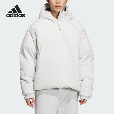 Adidas/阿迪达斯正品2025秋季款男士连帽保暖羽绒服KC2577