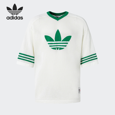 Adidas/阿迪达斯官方正品三叶草男女款宽松透气运动短袖T恤JL5974