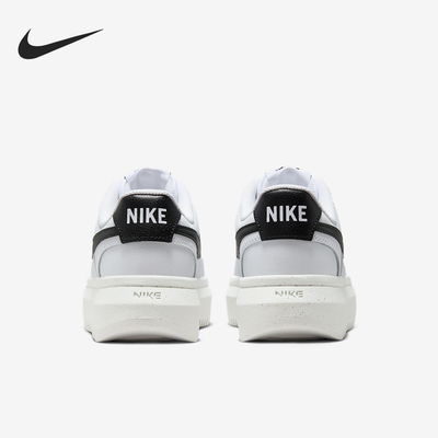 Nike/耐克正品CourtVisionAlta新款女经典白黑色板鞋DZ5394-107