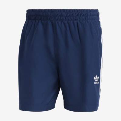 Adidas阿迪达斯正品Adicolor男3条纹松紧透气游泳短裤HT4407