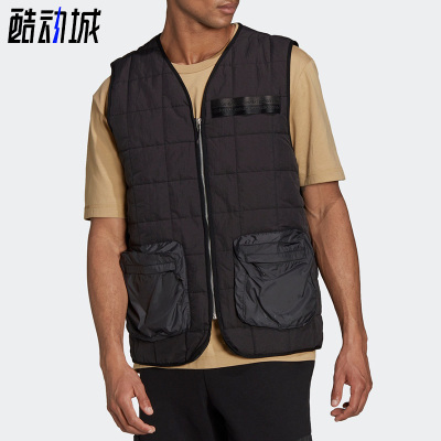 阿迪达斯运动男子棉马甲