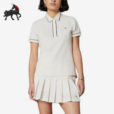Adidas/阿迪达斯正品三叶草Twistknit新款女经典短袖Polo衫JF4998