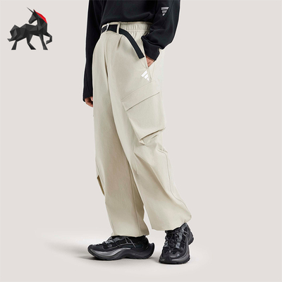 Adidas/阿迪达斯正品2026男士简约时尚经典日常梭织长裤KV0639