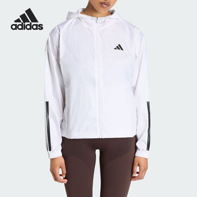 Adidas/阿迪达斯正品HYG WINDY女士宽松连帽经典夹克KC7655