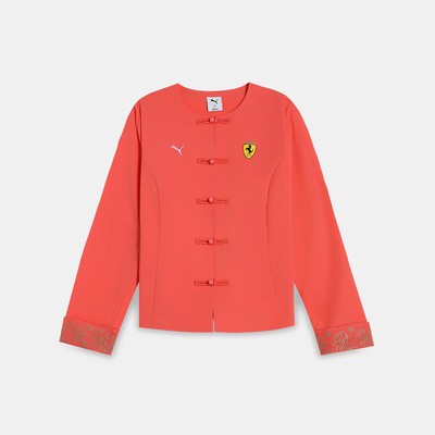 Puma/彪马正品FERRARI女士休闲新中式盘扣轻盈运动外套634326-07