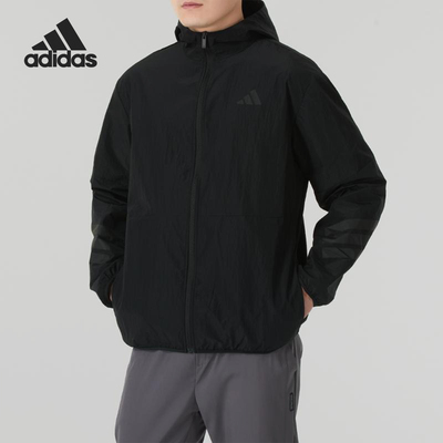 Adidas/阿迪达斯正品M FI WV WB男士连帽经典拉链夹克外套JD4942