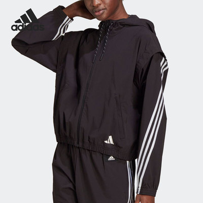 Adidas/阿迪达斯正品新款女子可拆卸长袖运功夹克外套GP8725