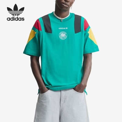 Adidas/阿迪达斯正品三叶草男士针织宽松运动短袖T恤KG2279