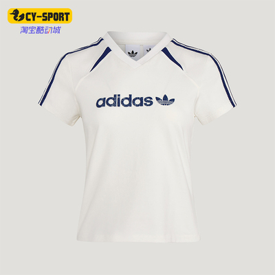 Adidas/阿迪达斯正品三叶草BLKTWT-SHIRT新款女经典短袖T恤KU4763