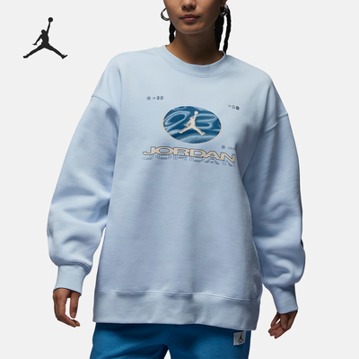 耐克女士加绒运动保暖圆领卫衣