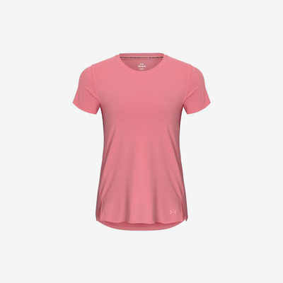 UA/安德玛正品户外女士圆领简约修身跑步运动短袖T恤1376819-600
