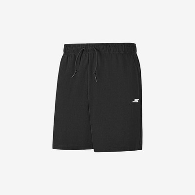 Skechers/斯凯奇正品夏季款男士刺绣系带针织短裤P225M111-0018