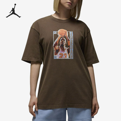 Nike耐克正品Jordan印花短袖圆领宽松套头休闲运动篮球FN5376-243