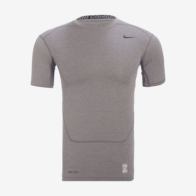 Nike耐克正品CORE COMPRESSION男修身圆领拼接短袖T恤449792-021