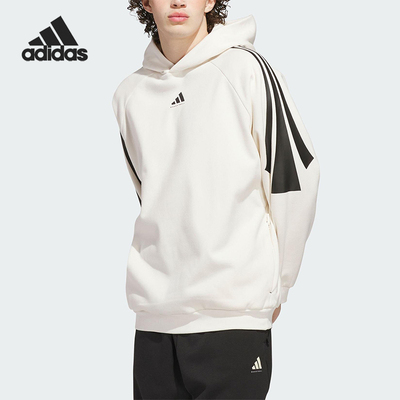 Adidas/阿迪达斯正品2025秋季款男女日常运动连帽套头卫衣JZ7930