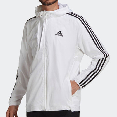 Adidas新款男子运动休闲连帽夹克