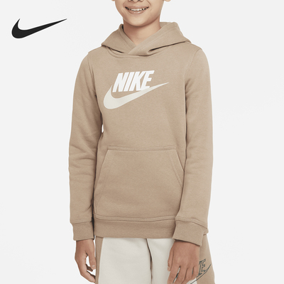 Nike/耐克正品当季新款大童加绒保暖套头连帽卫衣CJ7861-247