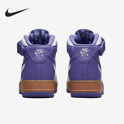 Nike/耐克正品Air Force 1男士中帮潮流耐磨厚底板鞋AJ9514-003