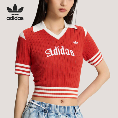 Adidas/阿迪达斯正品三叶草女士修身经典时尚针织POLO衫KT3048