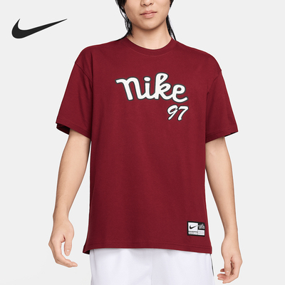 Nike/耐克正品2025男士复古经典印花透气跑步短袖T恤FV8397-677