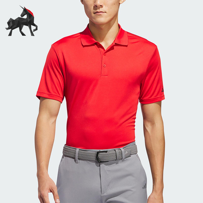 Adidas/阿迪达斯正品夏季男士透气翻领复古经典短袖POLO衫IU4434