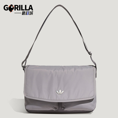 Adidas/阿迪达斯正品三叶草男女可调节经典运动单肩斜挎包KT7418