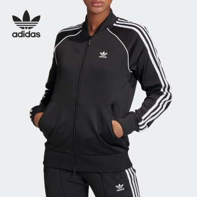 阿迪达斯三叶草女子立领夹克外套
