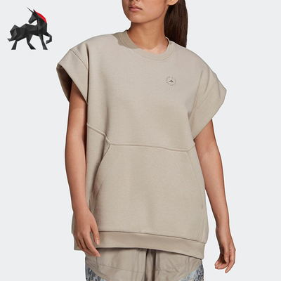 Adidas/阿迪达斯正品MUSCLE女士透气训练宽松无袖运动短袖FU0725