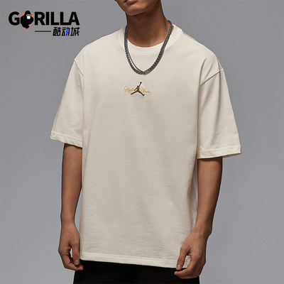 Nike/耐克正品JORDAN男士印花图案经典透气运动短袖IF0381-133