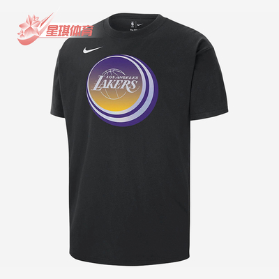 Nike/耐克正品男士字母印花图案罗纹圆领短袖T恤FV9875-010