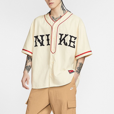 Nike/耐克正品2026春季款男士V领透气经典复古运动短袖IF2230-113