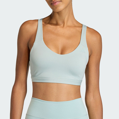 Adidas/阿迪达斯正品2026女士透气中强度瑜伽轻柔运动内衣KA7259