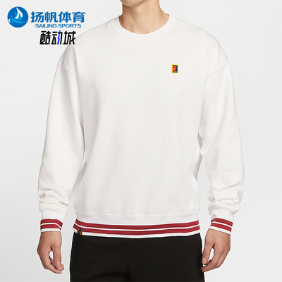 Nike/耐克正品Court男士休闲圆领套头针织运动日常卫衣IQ3972-100