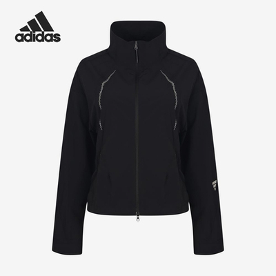 Adidas/阿迪达斯正品女士针织立领拉链长袖夹克外套LD8814