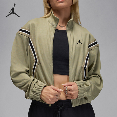 Nike/耐克正品JORDAN女士休闲立领短款健身运动外套HQ9216-238
