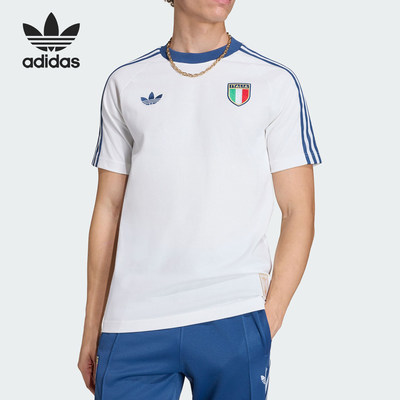 Adidas/阿迪达斯正品ITALY T-SHIRT男士足球短袖T恤KC6611