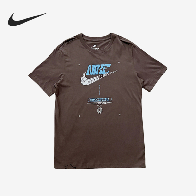 Nike/耐克正品SwoshSwosh男士圆领透气经典运动短袖T恤HF0488-237