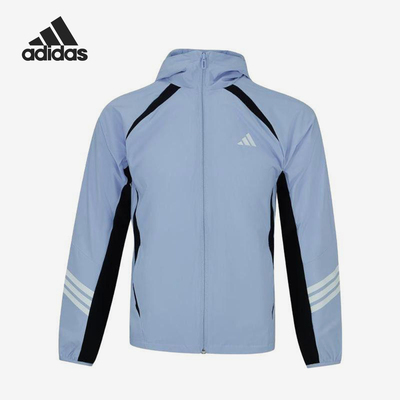Adidas/阿迪达斯正品25春季新款儿童户外梭织连帽外套JL6910