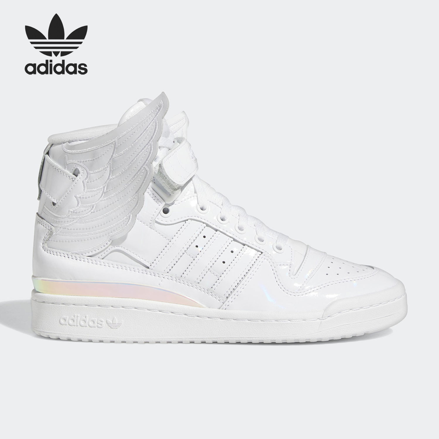 Adidas/阿迪达斯正品三叶草男女时尚高帮耐磨运动板鞋IE6861
