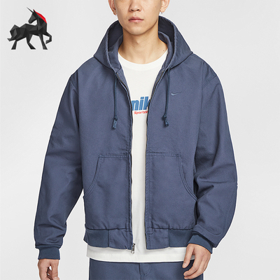 Nike/耐克正品2025新款男士宽松透气连帽经典夹克外套HQ6123-437