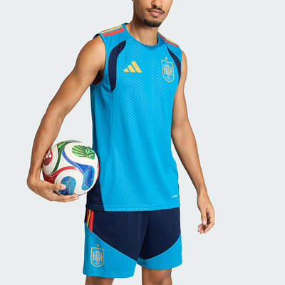 Adidas/阿迪达斯2026年男士透气休闲经典运动无袖背心T恤KA8191